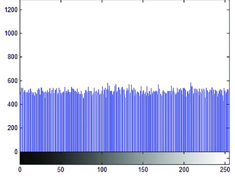 Histogram For Encrypted White Image Download Scientific Diagram