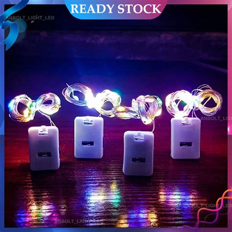 Jual Ready Stocklampu Led Kawat Meter Meter Lampu Tumblr With Baterai Lampu Kelap