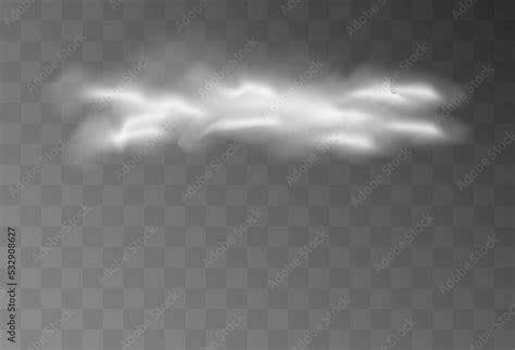 Vector Realistic Isolated Snow Cloud For Template And Cover Design On