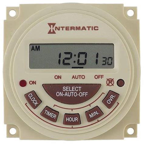 Intermatic 120v 24 Hour Electronic Panel Mount Timer