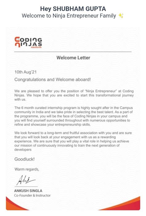 Shubham Gupta On Linkedin Campusambassador Codingninjas Internship