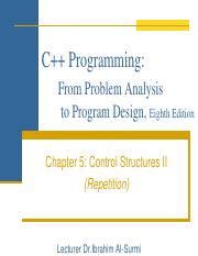 Ch Repetition Pdf C Programming From Problem Analysis To Program Design Eighth Edition