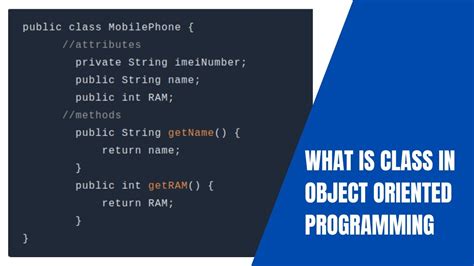 What Is Class In Object Oriented Programming Youtube
