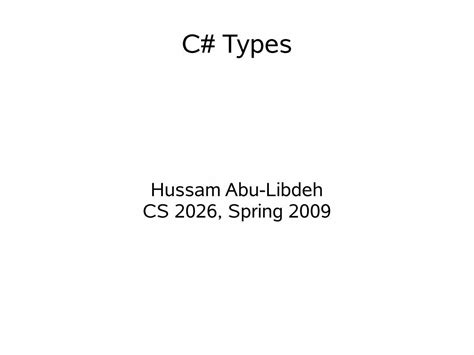 pdf c types cornell universitys agenda c types reference types