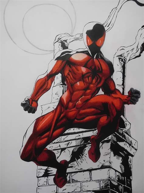 Scarlet Spider Kaine Drawing