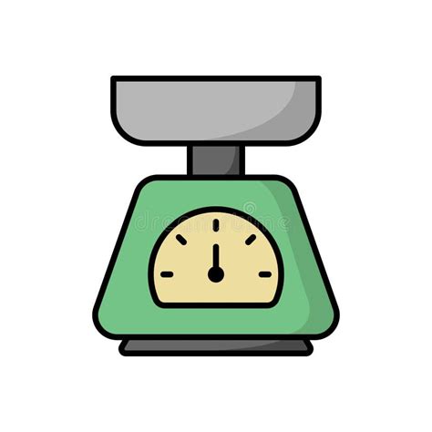 Kitchen Scale Icon Vector Design Illustration Stock Illustration