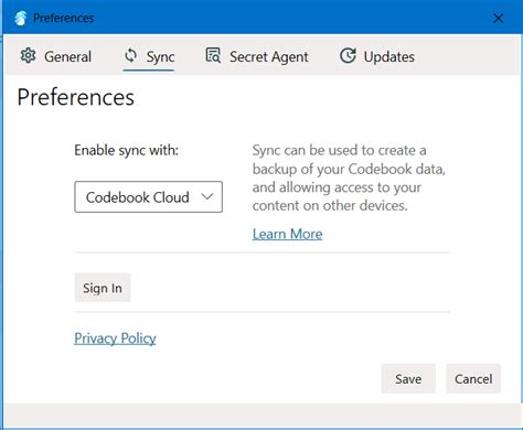 Codebook Help Codebook Cloud Sync
