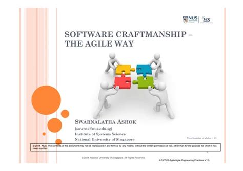 Software Craftmanship The Agile Way Ppt
