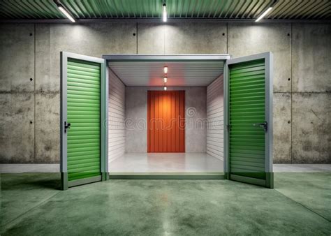 Empty Storage Unit Door A Symbol Of Letting Go Fresh Starts And Moving