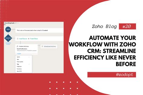 Automate Workflow With Zoho Crm Boost Efficiency