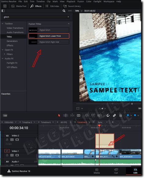 DaVinci Resolve Text Effects Instantly Cinematic
