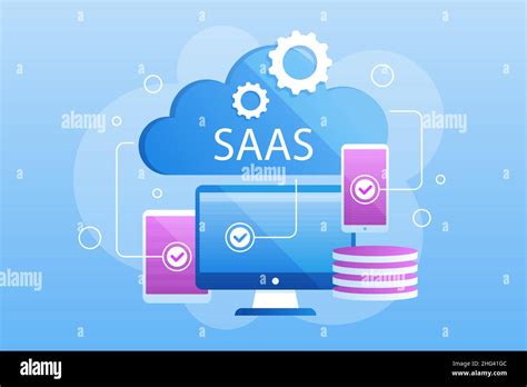 Abstract Technology Saas Illustration Vector Illustration Stock Vector Image And Art Alamy