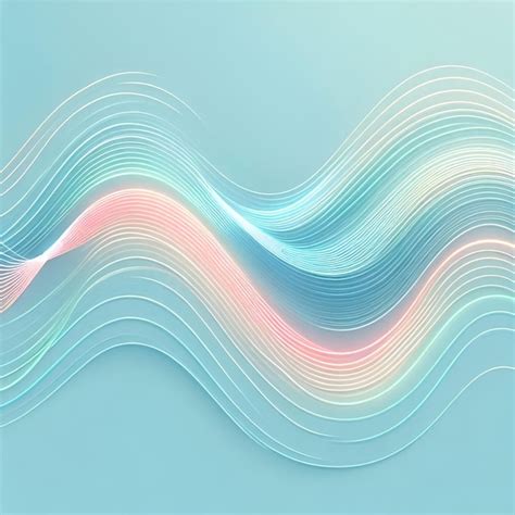 Colorful Digital Wavy Line Abstract Background Ai Generative Premium Ai Generated Image