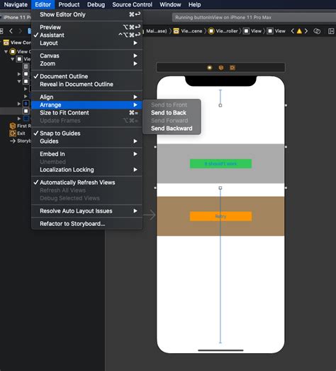 uiviewに入れたuibuttonが反応しない