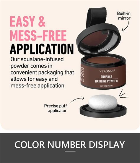 14 Color Waterproof Hair Root Touch Up Hairline Shadow Powder For Women