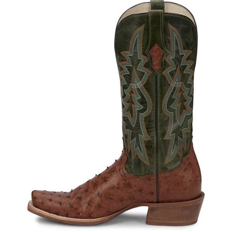 Tony Lama Mens Exotic Boots Leviathan Gnarly Water Monster Cognac