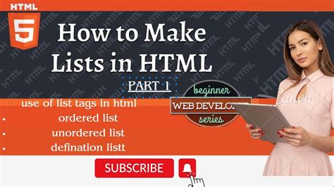 Lec 12 List In Html Part 1 How To List In Html Html Frontend