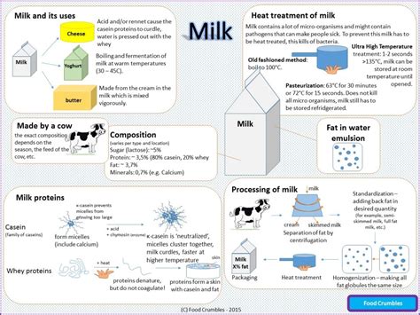 Science Of Milk Explained In One Image Infographic FoodCrumbles
