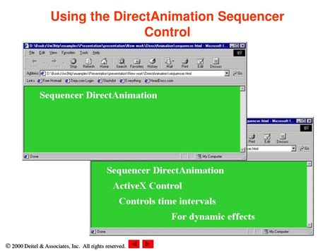 Ppt Chapter 20 Dynamic Html Path Sequencer And Sprite Activex Controls Powerpoint