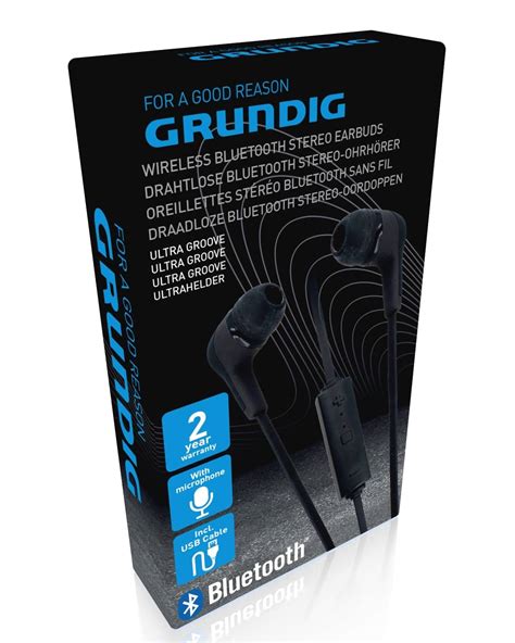 GRUNDIG In Ear Headset Bluetooth Schwarz