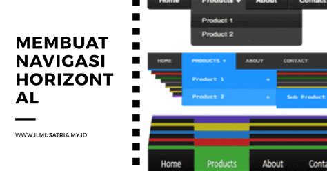 Cara Membuat Menu Navigasi Horizontal Pada Html