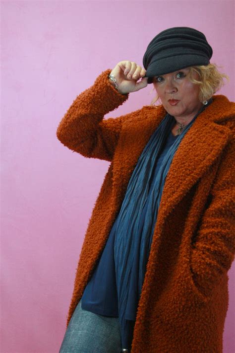 Retro ‘2nd Chapter Rust Boucle Midi Coat Ml Quirky Boutique And Vintage