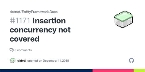 Insertion Concurrency Not Covered · Issue 1171 · Dotnet