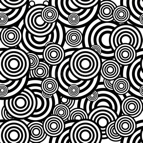 Seamless Circle Vector Illustration Background Repeating Geometric Tiles Stock Illustration