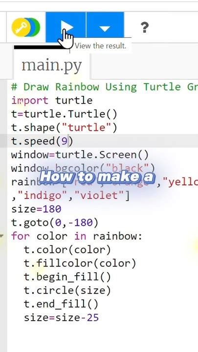 Rainbow Using Turtle Graphic Codewithdakshi Reactjs Viral