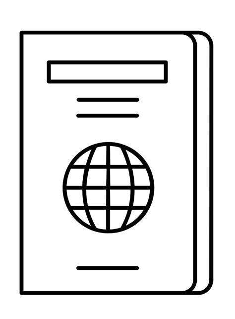 Passaporto 3 Pagine Da Colorare Stampabili Gratuite