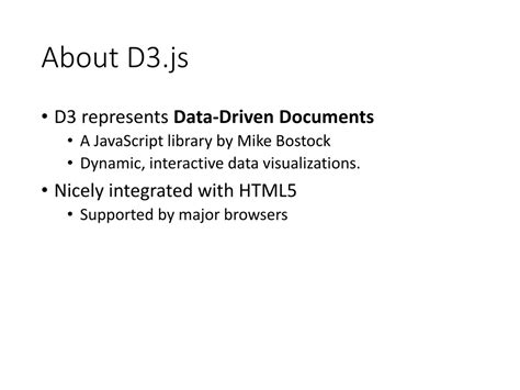 ppt introduction to d3 js create dynamic bar charts powerpoint