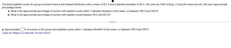 Solved Percentage Below A What Is The Approximate