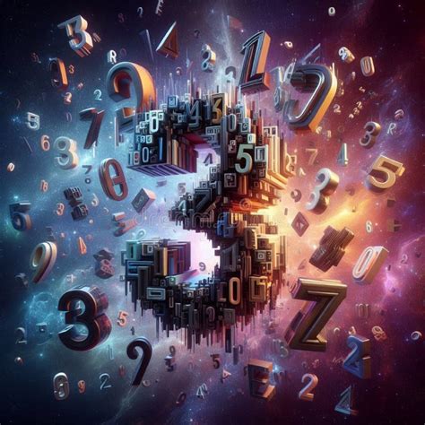 Numbers In 3d Colorful Version Stock Illustration Illustration Of