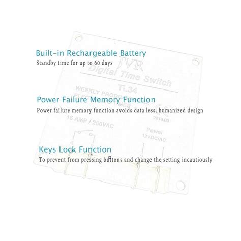 Jvr 12v Timer Switch Programmable Dc Ac Solar Battery Powered Shop Hardware Tools For Work And