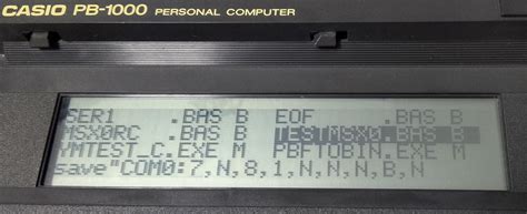 Msx0 Pb 1000 Esp8266 カシオのポケコンpb 1000からmsx0を操作する Msx Msx0 Arduino
