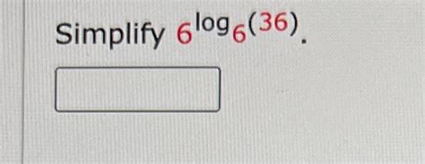Solved Simplify Log Chegg Com