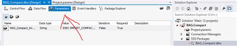 Show SSIS Project Parameters In Visual Studio Knowledgebase