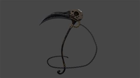 Fantasy Weapon Scythe Model Turbosquid 2023162