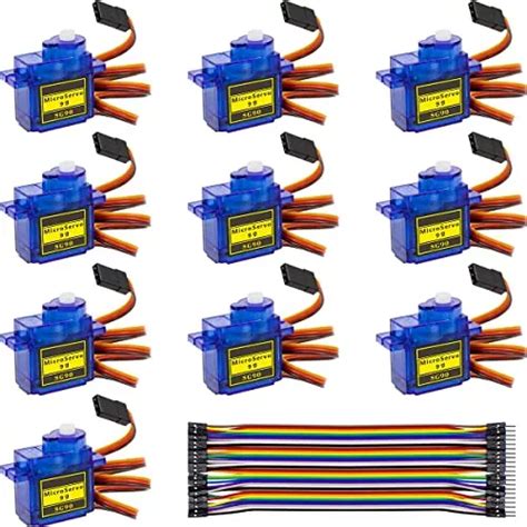 Hosyond 10 Pack Servo Motors Sg90 9g Micro Servo Para Rc Rob Cuotas