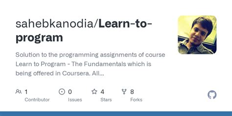 GitHub Sahebkanodia Learn To Program Solution To The Programming Assignments Of Course Learn