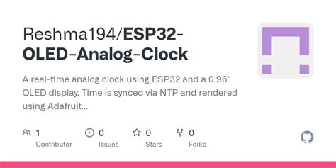 github reshma194 esp32 oled analog clock a real time analog clock using esp32 and a 0 96