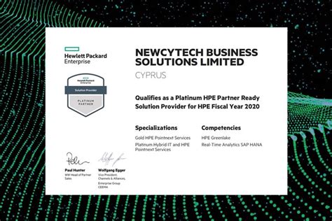Newcytech Became Hpe Platinum Partner Logicom Newcytech