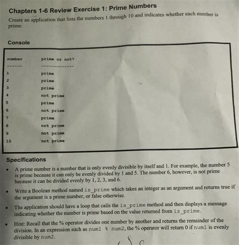 Solved Chapters Review Exercise Prime Numbers Create Chegg Com