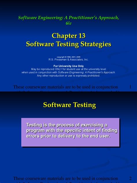 software testing strategies pdf software testing unit testing
