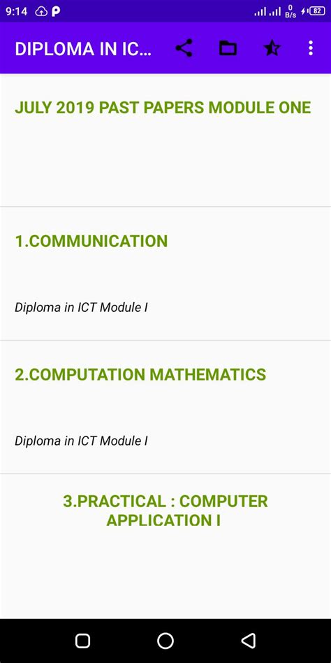 Diploma In Ict Module One Past Papers Apk Download For Android Latest Version