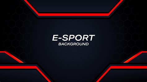 추상 검은색과 빨간색 미래형 게임 배경 무료 벡터