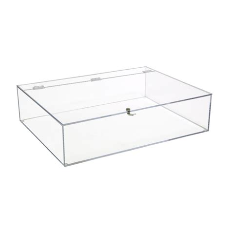 flat locking display case 6 plexiglass lucite shoppopdisplays