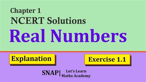 Real Numbers Class 10 Exercise 11 Real Numbers Class 10 Cbse Chapter 1 Euclid Division