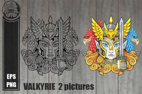 Mythological Cute Valkyrie Graphic By Ymfargon · Creative Fabrica