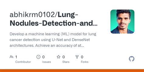 Releases · Abhikrm0102lung Nodules Detection And Classification Using